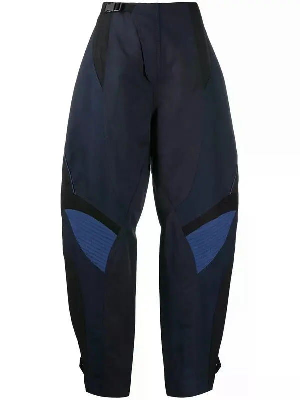 Stella McCartney Tapered Panelled Trousers - Blue