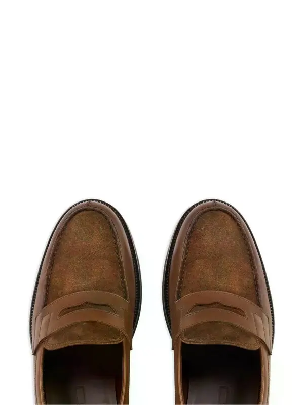 Etro Leather Loafers With Paisley Detail