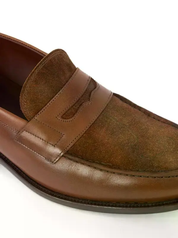 Etro Leather Loafers With Paisley Detail