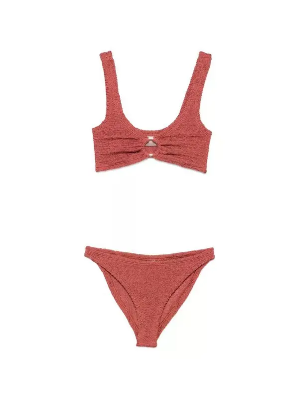 Hunza G Julia Crinkle Bikini - Red
