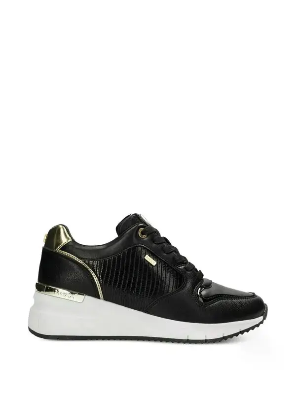 MEXX Fleur Logo-plaque Panelled Sneakers - Black