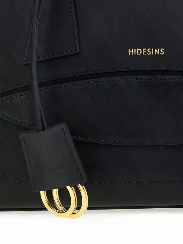 HIDESINS Leather Shoulder Bag - Black