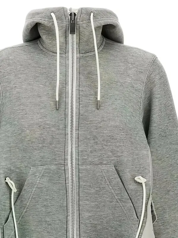 Sacai Sponge Sweat Hybrid Hoodie - Grey
