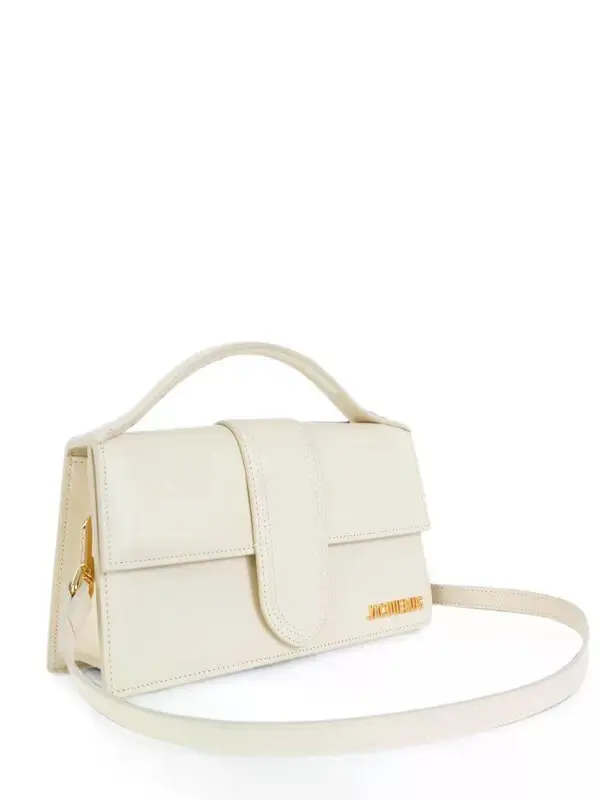 Jacquemus The Large Bambino Logo-plaque Shoulder Bag - Neutrals