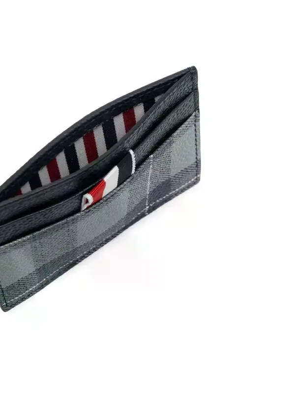 Thom Browne Tartan-print Cardholder