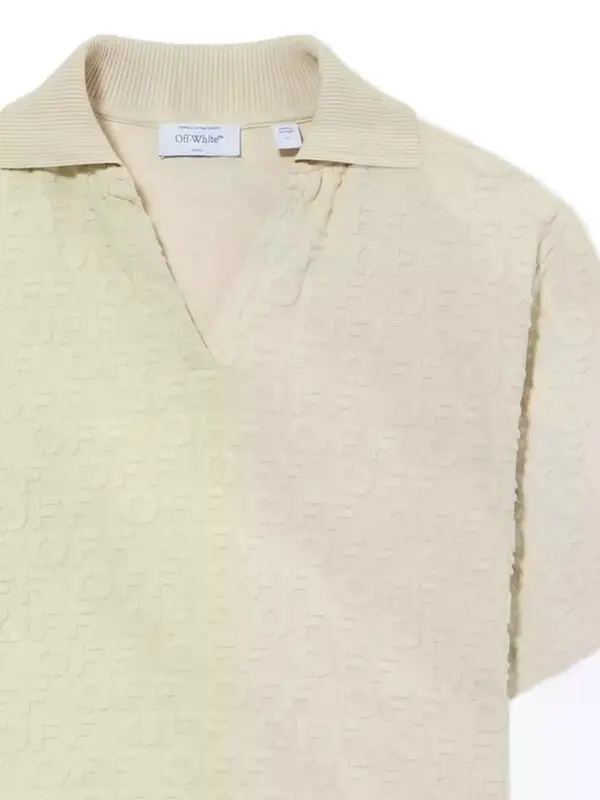 Off-White Logo-pattern Cropped T-shirt