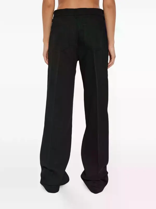 Rick Owens Pressed-crease Wide-leg Wool Trousers