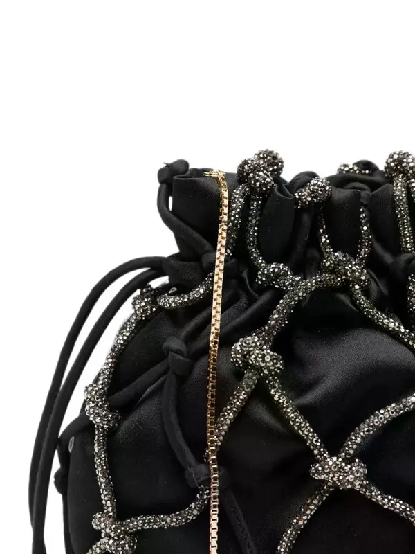 Rosantica Crystal-embellished Mini Bag - Black