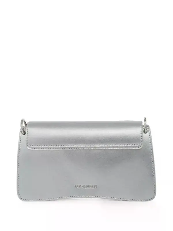 COCCINELLE Logo-plaque Shoulder Bag - Silver