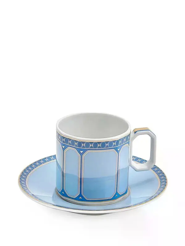 SWAROVSKI Signum Azure Espresso Cup And Saucer