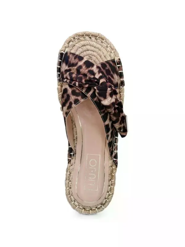 Liu Jo Leopard-print Knotted Espadrilles