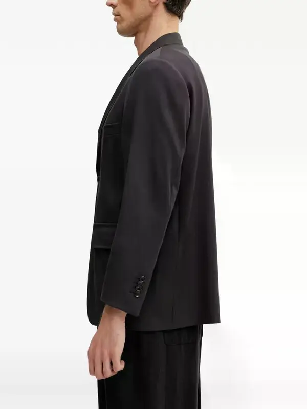 BEAMS Single-breasted Flap-pocket Blazer
