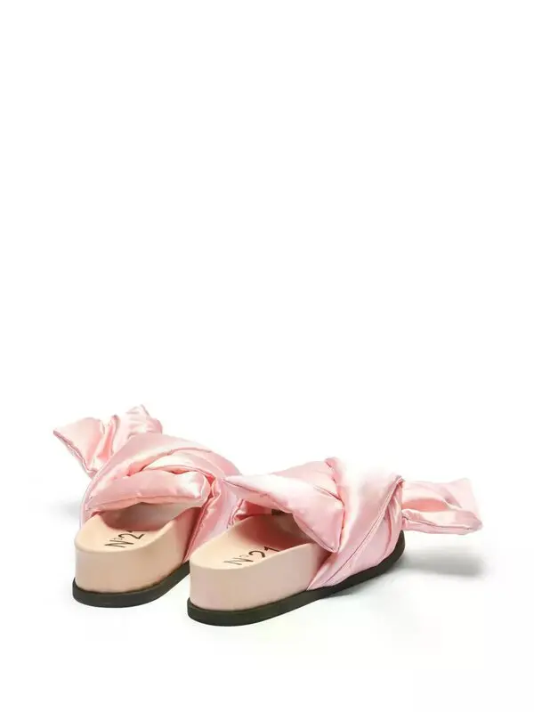 N°21 Bow Silk-satin Platform Sandals