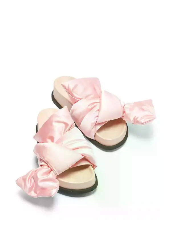 N°21 Bow Silk-satin Platform Sandals