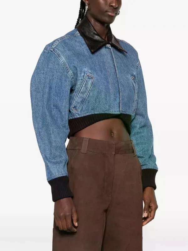 IRO PARIS Cropped Contrast-collar Jacket