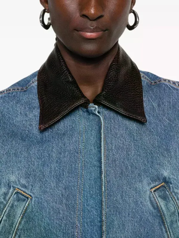 IRO PARIS Cropped Contrast-collar Jacket