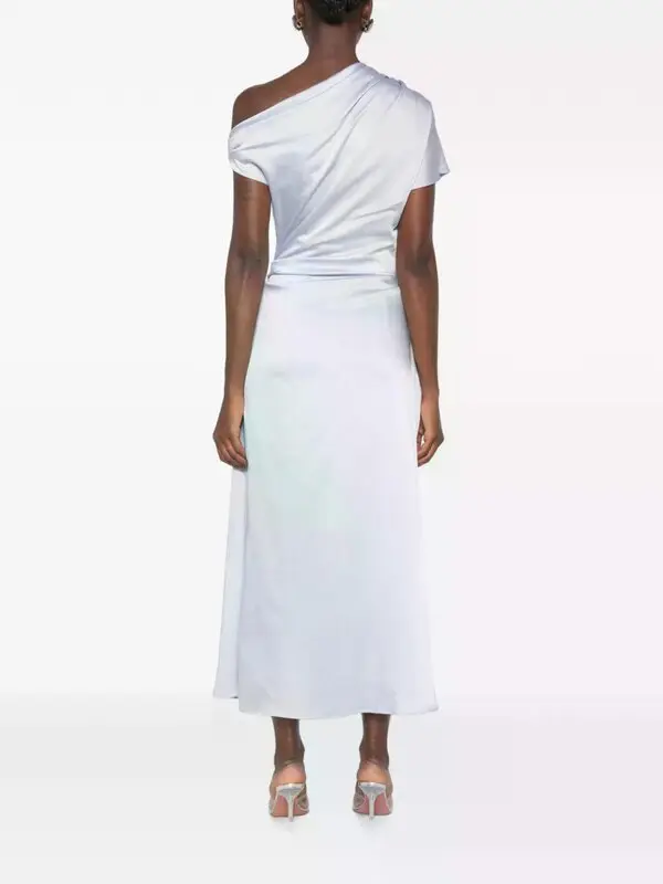 Simkhai One-shoulder Metallic Midi Dress