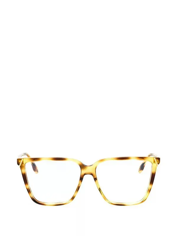 Victoria Beckham Geometric-frame Glasses - Brown