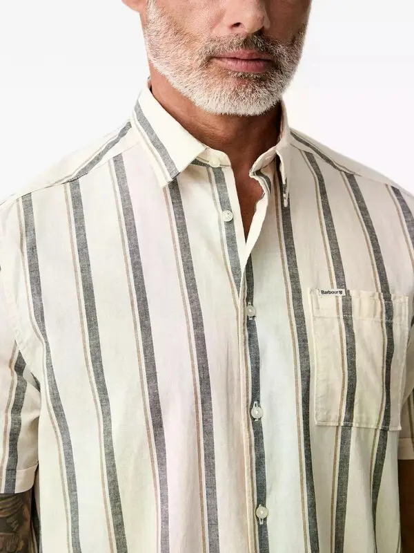 Barbour Barkend Striped-pattern Short-sleeved Shirt