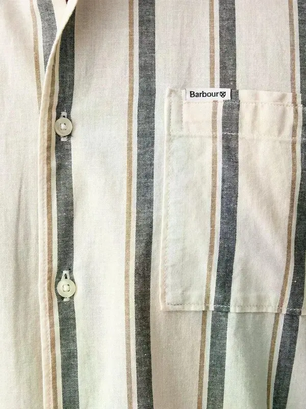 Barbour Barkend Striped-pattern Short-sleeved Shirt