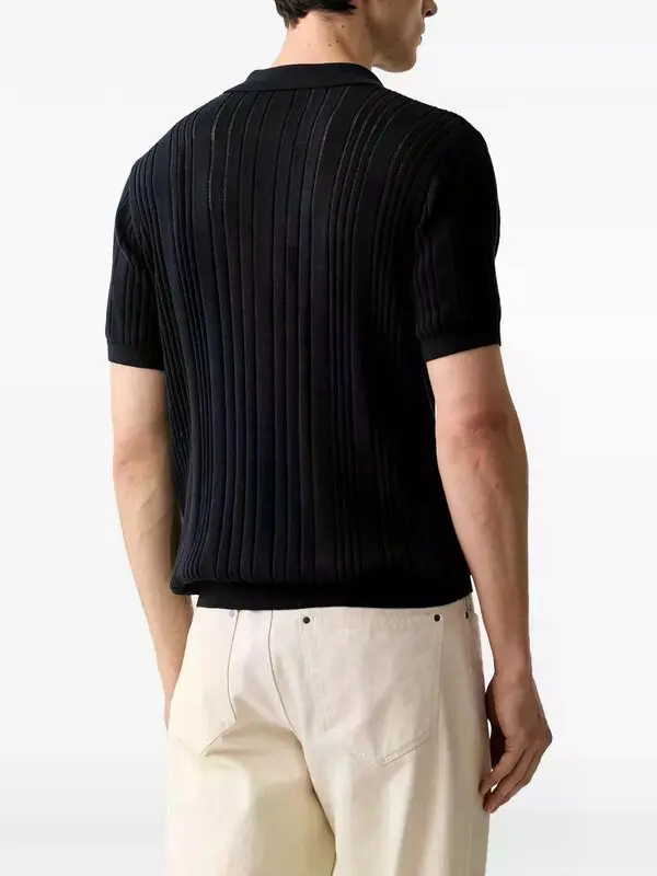 Karl Lagerfeld Ribbed-knit Short-sleeve T-shirt