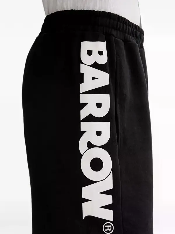 BARROW Logo-print Elasticated-waist Shorts
