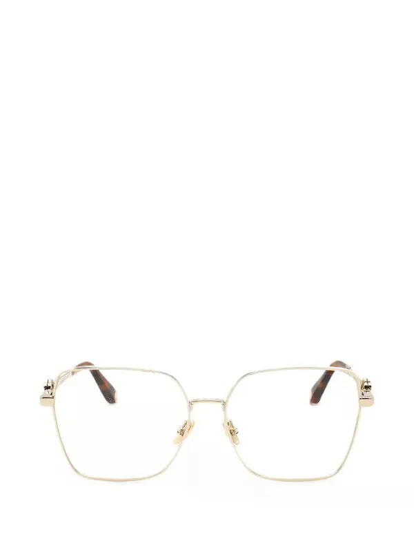Roberto Cavalli Square Frame Eyeglasses - Gold