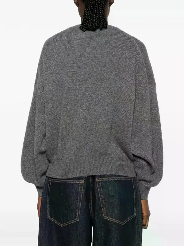 LISA YANG Crew-neck Balloon-sleeve Sweater