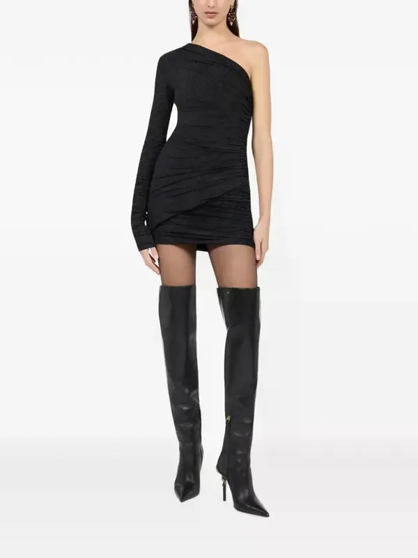 Roberto Cavalli One-shoulder Ruched Mini Dress