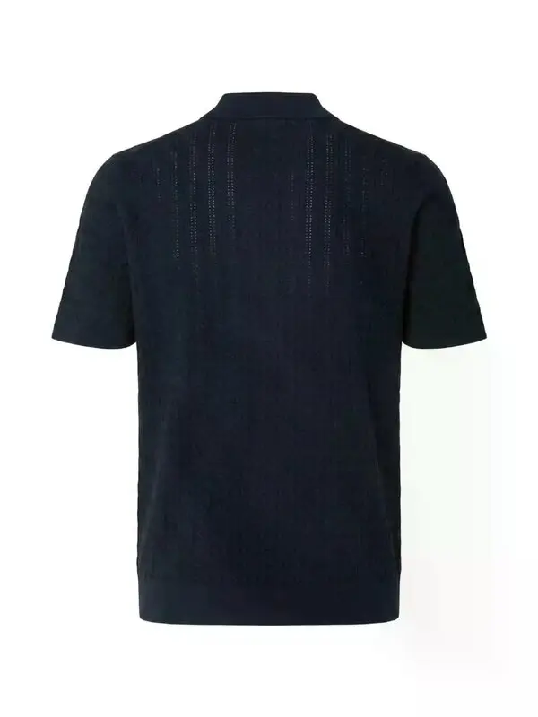 SELECTED Cable-knit Polo Shirt
