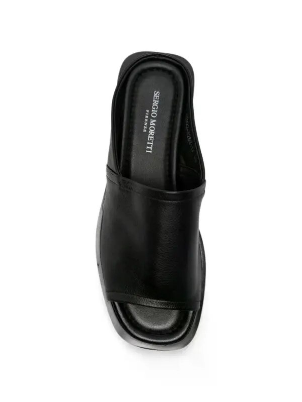 SERGIO MORETTI FIRENZE Open-toe Leather Sandals