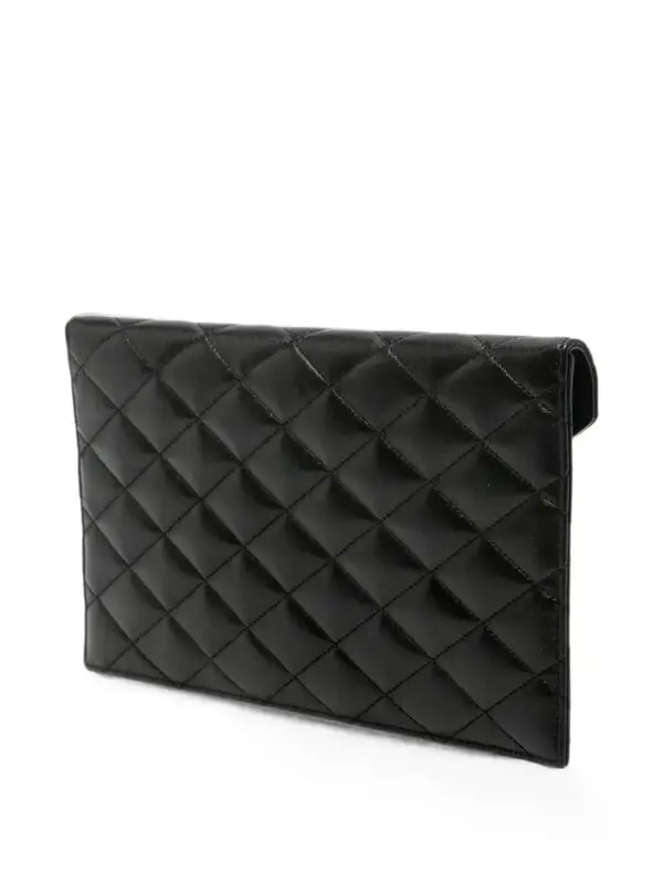 Saint Laurent Quilted Clutch Bag