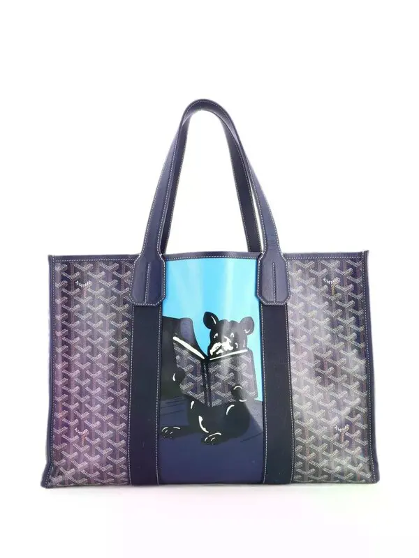 Goyard Villette Printed Coated Canvas Mm Tote Bag - Blue