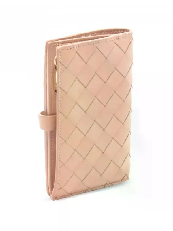 Bottega Veneta 2000s Intrecciato Bi-fold Leather Wallet
