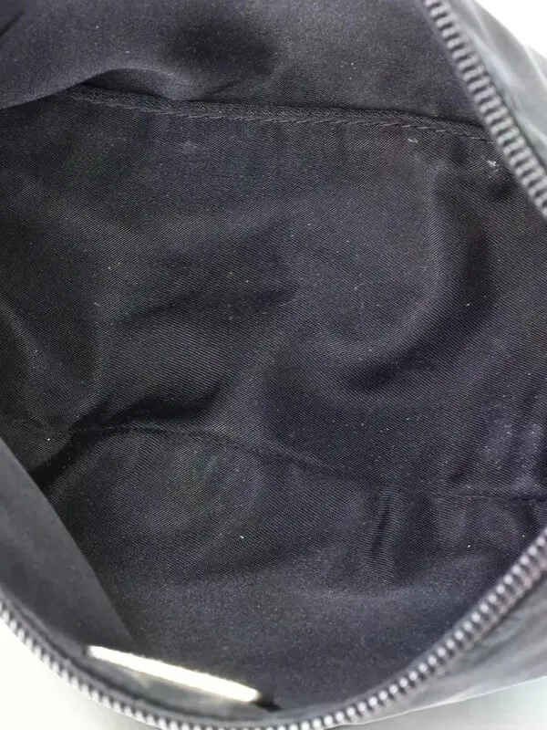 Prada Pochette Shoulder Bag Tessuto Small Hobo Bag - Black