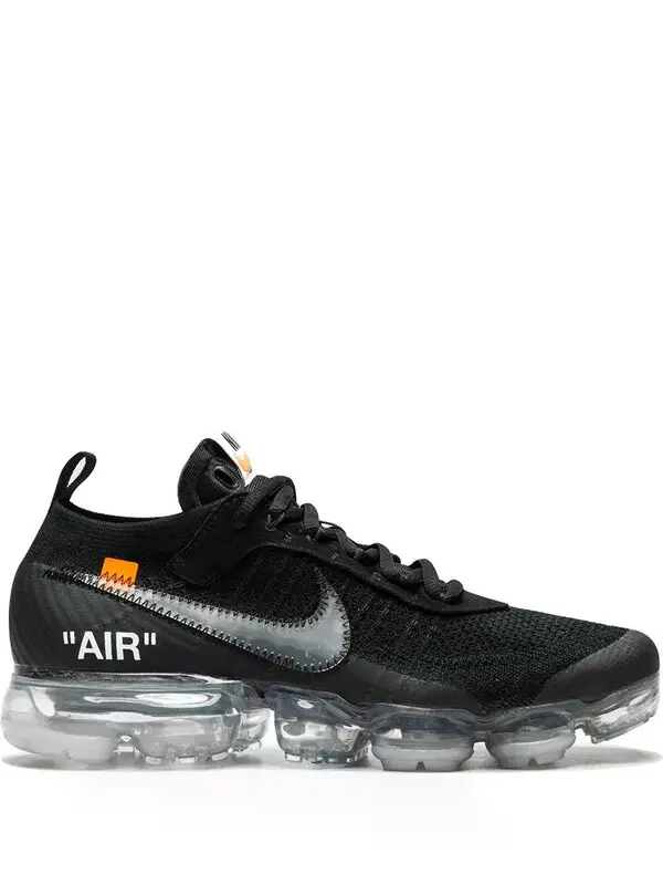 Nike X Off White The 10: Nike Vapormax Flyknit Sneakers - Black