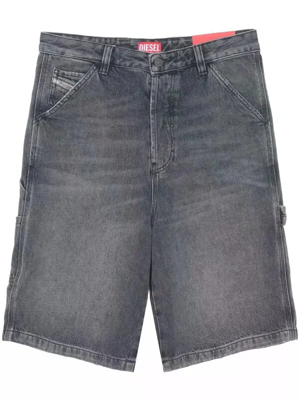 DIESEL® D-livery Denim Shorts - Grey