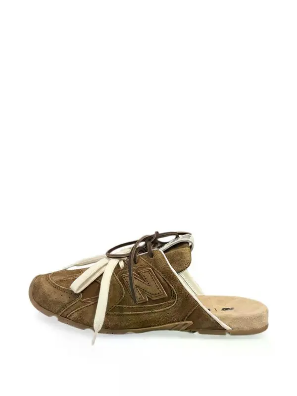 Miu Miu X New Balance 530 Suede Mules - Brown
