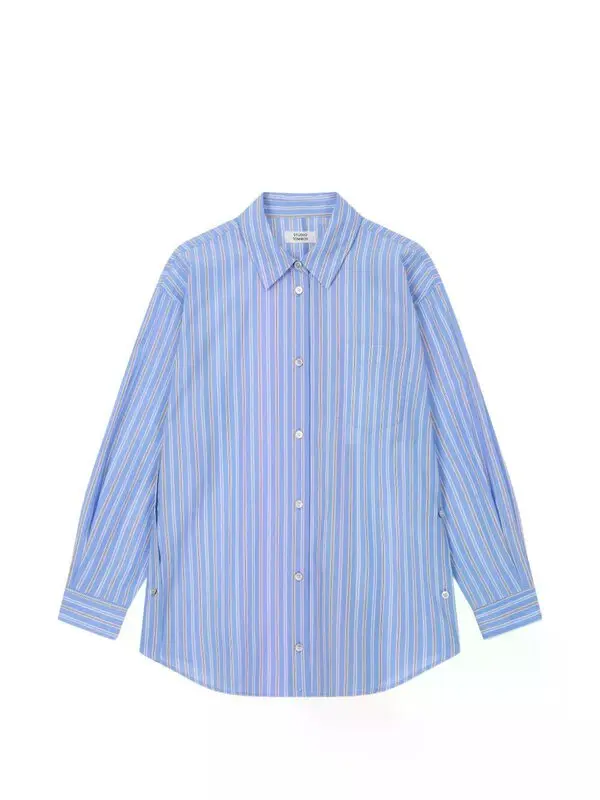 STUDIO TOMBOY Striped Button-down Cotton Shirt
