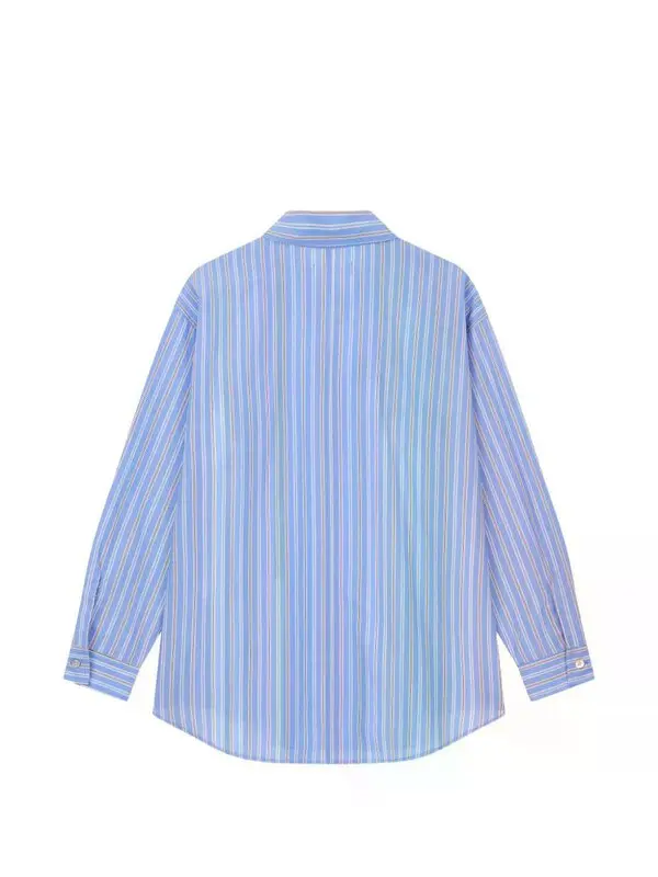 STUDIO TOMBOY Striped Button-down Cotton Shirt