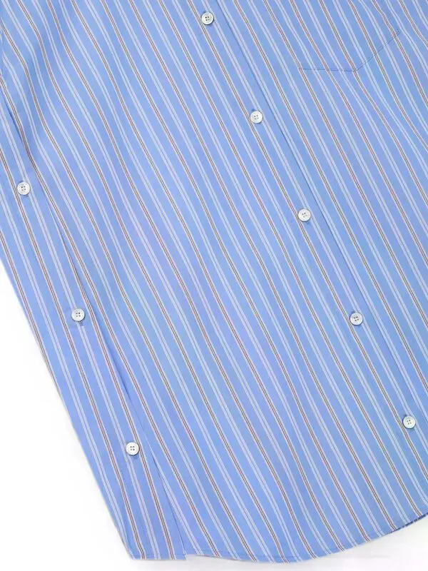 STUDIO TOMBOY Striped Button-down Cotton Shirt