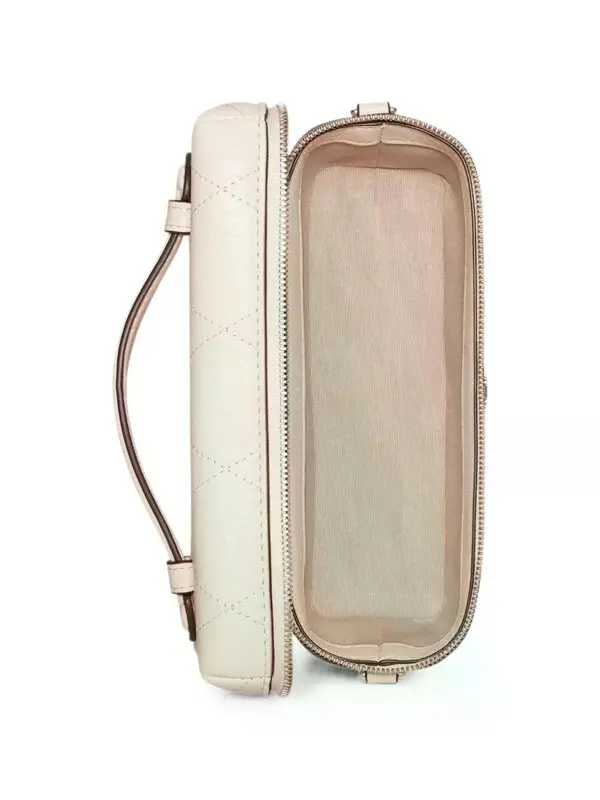 Tory Burch Charlie Quilted Leather Shoulder Bag - Neutrals