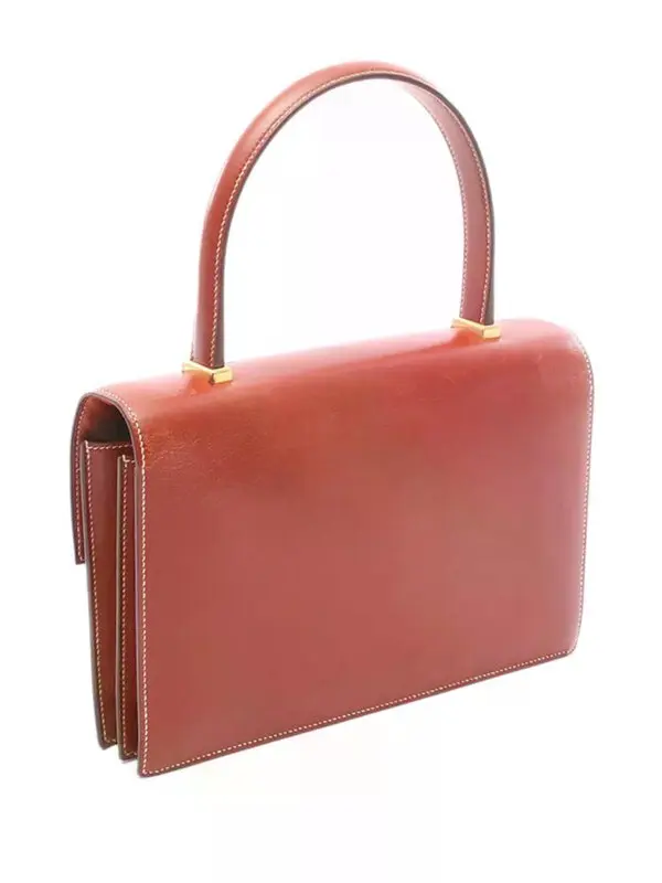 Hermès 1992 Box Calf Piano Handbag - Brown