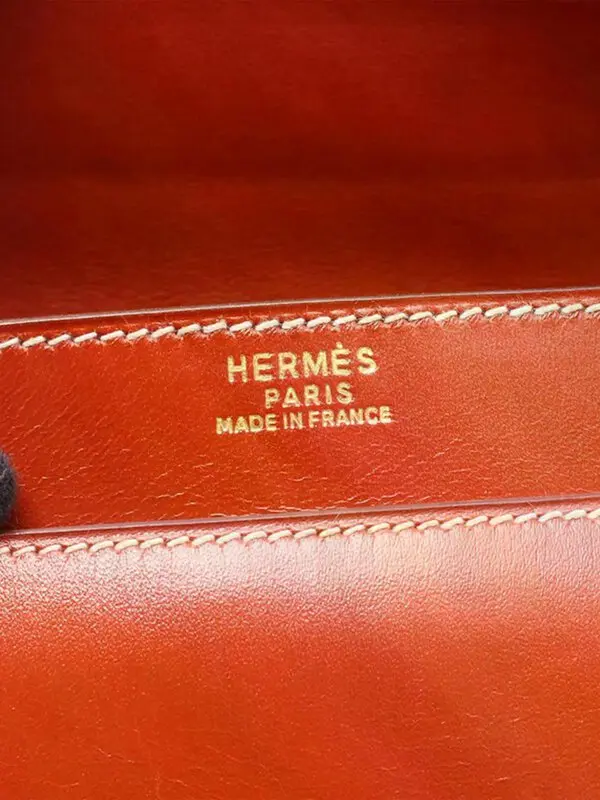 Hermès 1992 Box Calf Piano Handbag - Brown