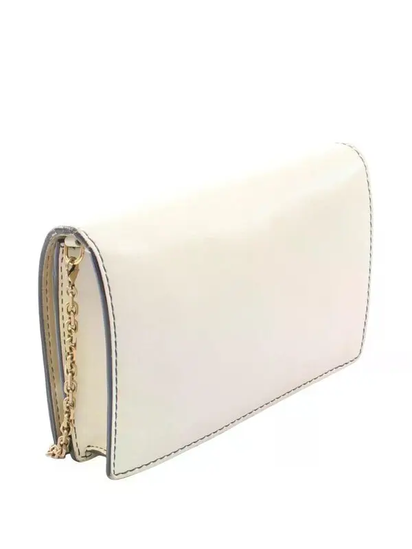 Dior 2000-2026 Calfskin Jadior Wallet On Chain Crossbody Bag - White