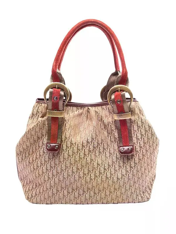 Dior 1990-2010 Diorissimo Trotter Canvas Tote Bag - Neutrals