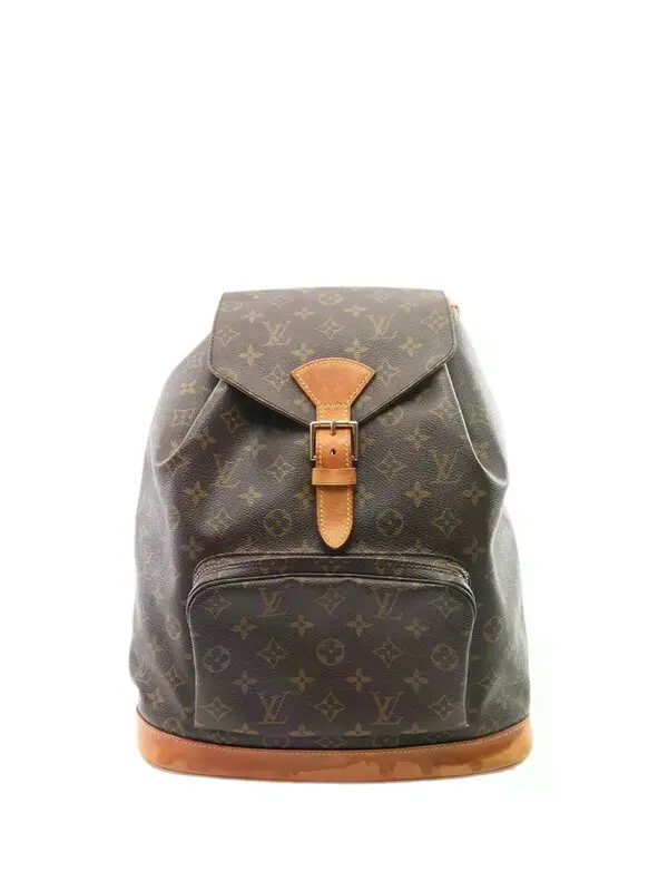 LOUIS VUITTON 1997 Monogram Montsouris Gm Backpack - Brown