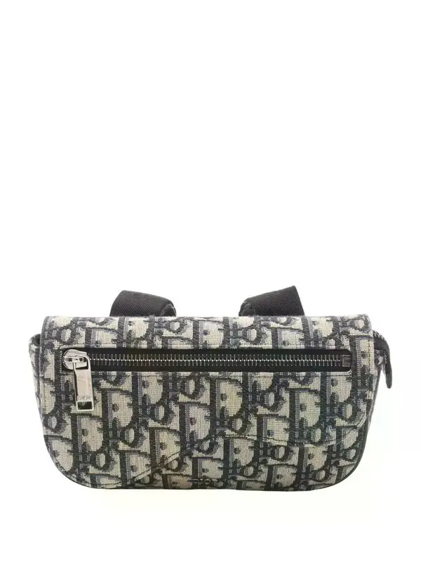 Dior Oblique Canvas Saddle Arm Pouch Clutch Bag