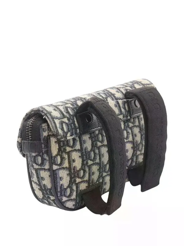 Dior Oblique Canvas Saddle Arm Pouch Clutch Bag