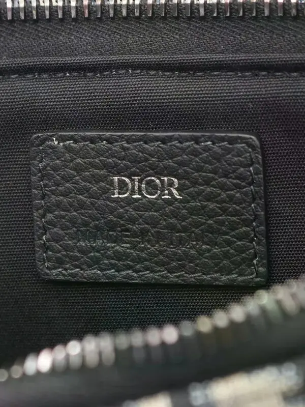 Dior Oblique Canvas Saddle Arm Pouch Clutch Bag